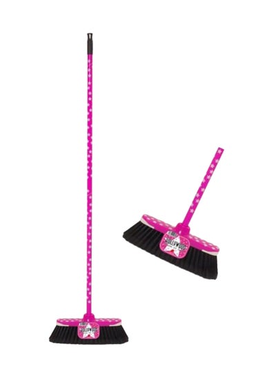 2-Piece Stars Printed Broom Set Pink One size price in Saudi Arabia ...