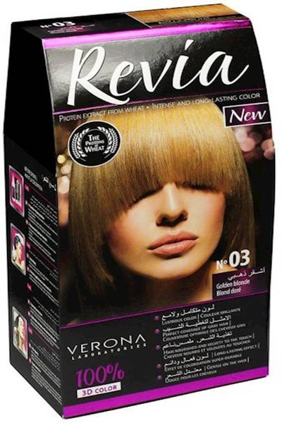 Permanent 3D Hair Color 03 Golden Blonde 50ml price in UAE | Noon UAE ...