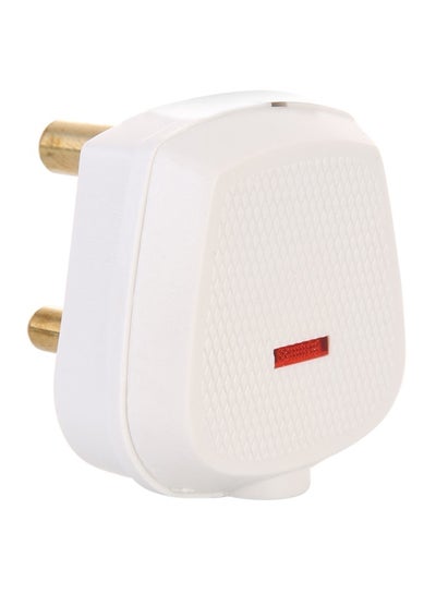3 Pin Plug White/Gold price in UAE | Noon UAE | kanbkam