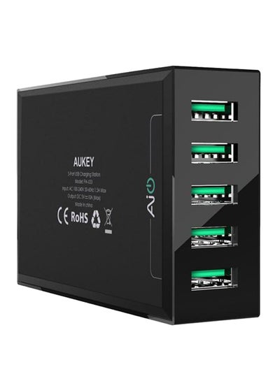 سعر شاحن جداري بمنصة شحن للكمبيوتر المكتبي بـ 6 منافذ Usb مع آل باور فى