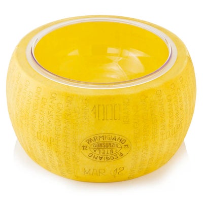 Artificial Large Parmesan Cheese Wheel Party Bowl Yellow 17 x 9inch ...
