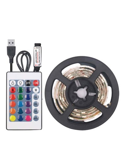 Remote Controlled LED Strip Light Black/White price in Egypt | Noon ...