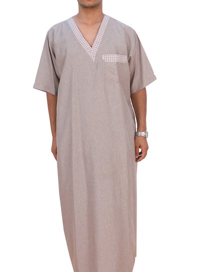 Traditional Thobe Grey price in Saudi Arabia | Noon Saudi Arabia | kanbkam