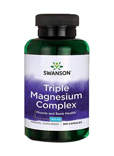 Triple Magnesium Complex Mineral Supplement - 300 Capsules price in ...