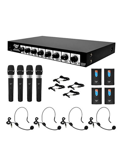 8 Channel Wireless Microphone System PDWM8700 Black price in UAE | Noon ...