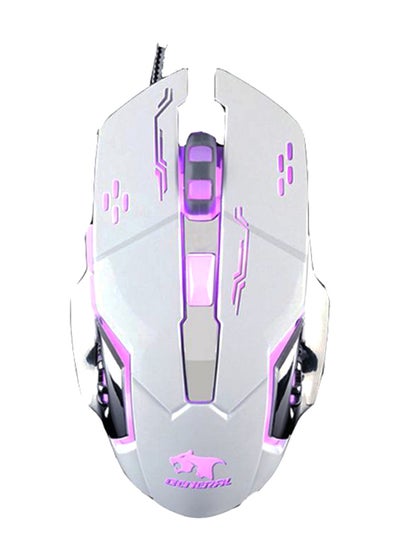 Wired Mechanical Gaming Mouse White/Pink price in UAE | Noon UAE | kanbkam