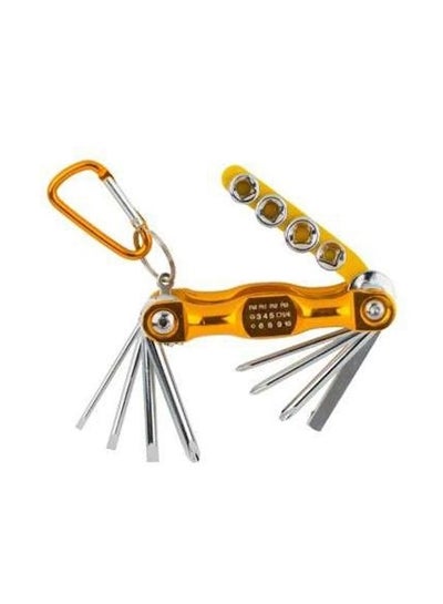 Multipurpose Screwdriver Multi Tool Key Set Yellow/Silver price in UAE ...