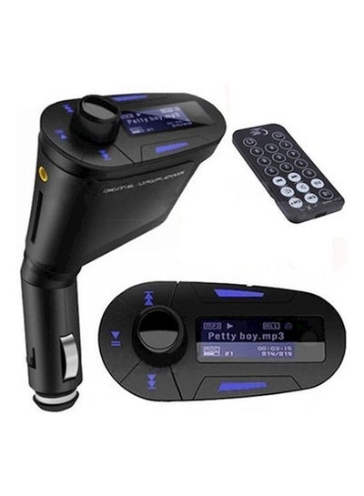 USB Wireless FM Transmitter Modulator With Remote Black price in UAE ...