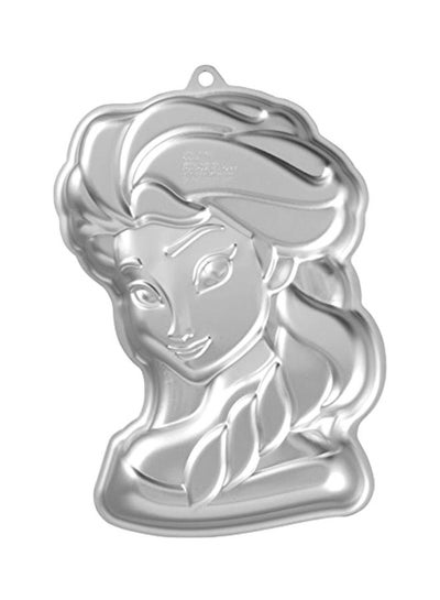 Frozen Elsa Shaped Cake Pan Silver 7.5 x11x2inch price in UAE | Noon ...