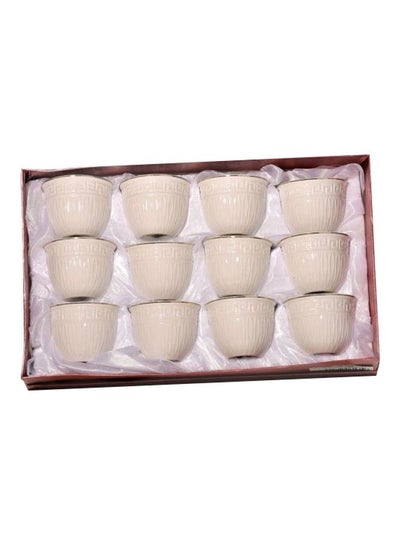 سعر 12-Piece Basurah Cawa Cup White فى السعودية | نون السعودية | كان بكام