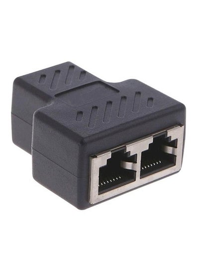 Dual Female Port RJ45 Splitter Black price in Saudi Arabia | Noon Saudi ...