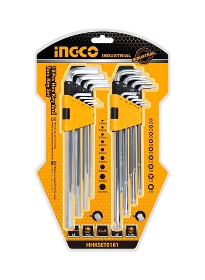 سعر 18-Piece Corrosion Resistant Industrial Hey Key Set فضي فى مصر ...