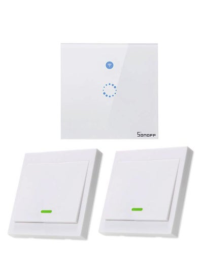2-Piece Wireless Light Touch Timer Panel Switch Set White price in UAE ...
