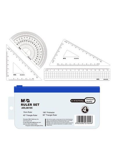 سعر 4-Piece Geometrical Set Clear فى مصر | نون مصر | كان بكام