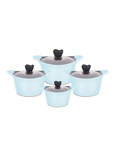 8-Piece Cookware Set Blue/Black price in Saudi Arabia | Noon Saudi ...