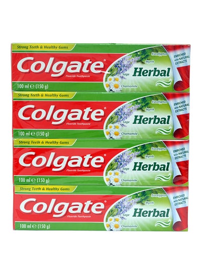 4-Piece Herbal Toothpaste Set 100 x 4ml price in UAE | Noon UAE | kanbkam