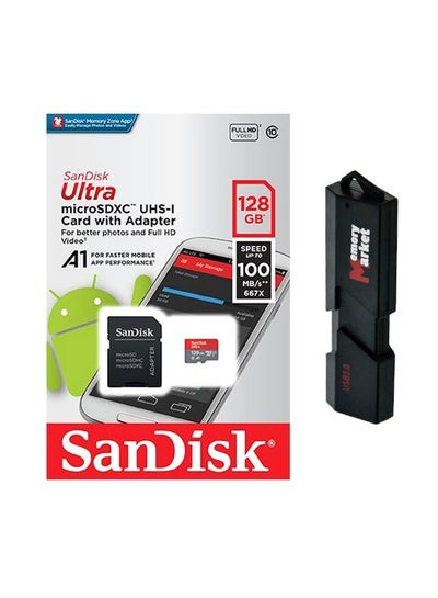 Ultra A1 128GB MicroSD XC Card With Adapter Black price in Saudi Arabia ...