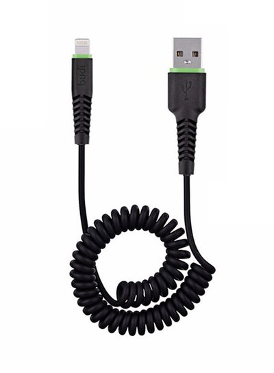 Lightning To USB Coiled Faster Cable 1.8meter Black price in Egypt ...