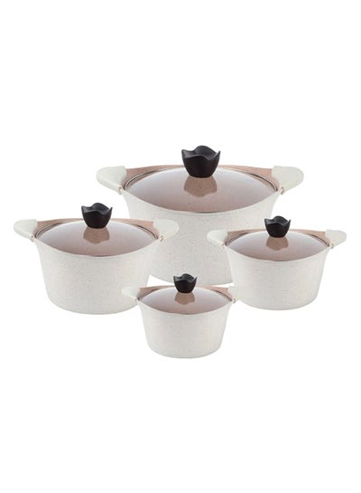 8-Piece Cookware Set Beige price in Saudi Arabia | Noon Saudi Arabia ...