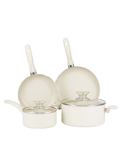 6-Piece Granite Cookware Set Beige 24x24x10.5cm price in UAE | Noon UAE ...