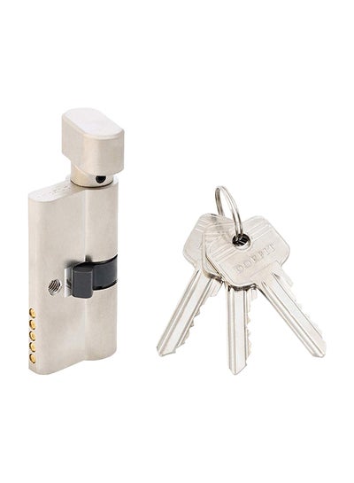 Turn Knob Cylinder Door Lock With Key Silver 60millimeter price in UAE ...