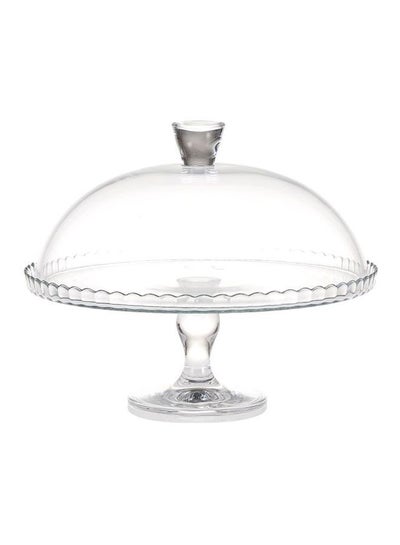 Patisserie Footed Service Plate With Lid Clear 32centimeter price in ...
