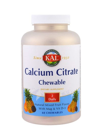 Calcium Citrate Dietary Supplement - 60 Chewables price in UAE | Noon ...