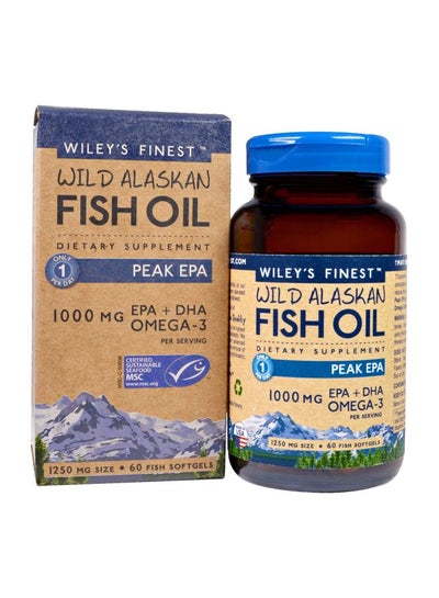 Wild Alaskan Fish Oil Dietary Supplemet 1250mg - 60 Softgels price in ...