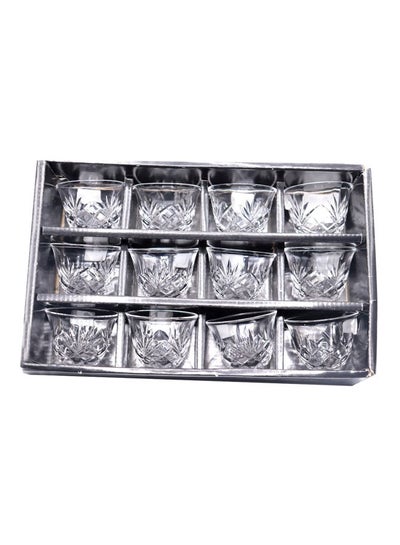 12-Piece Crystal Glass Coffee Cup Set Clear 65ml price in Saudi Arabia ...