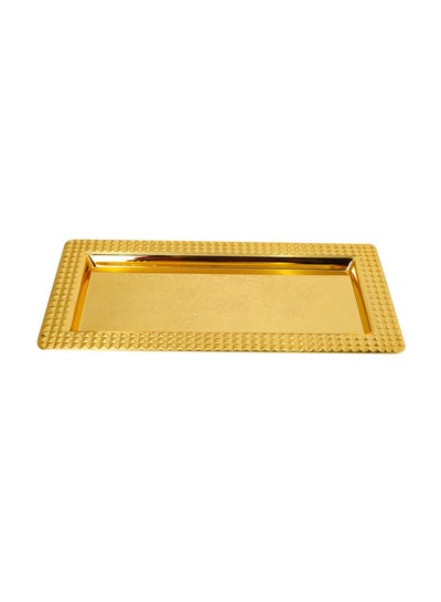 Stainless Steel Rectangular Tray Gold price in UAE | Noon UAE | kanbkam