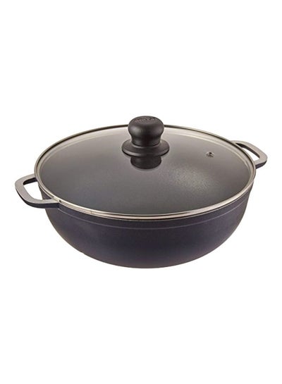 Nonstick Caldero With Glass Lid Purple/Clear/Black 13.1x13.1x4.1inch ...