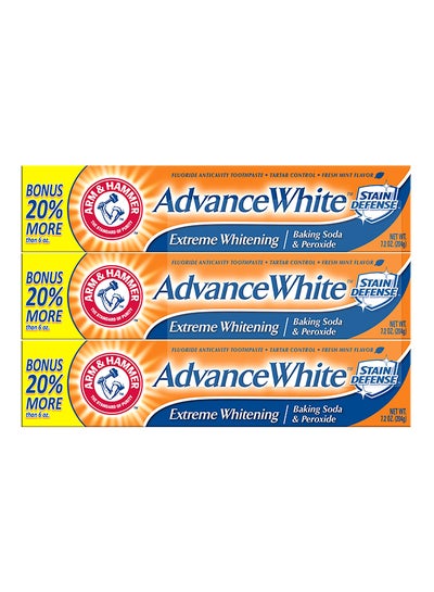 Pack Of 3 Extreme Whitening Toothpaste 7.2ounce price in Saudi Arabia ...