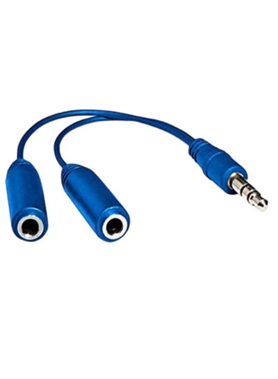 Aux Audio Splitter Blue price in UAE | Noon UAE | kanbkam