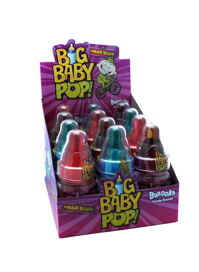 Big Baby Pop Mega Sour Strawberry 32grams Pack of 12 price in Saudi ...