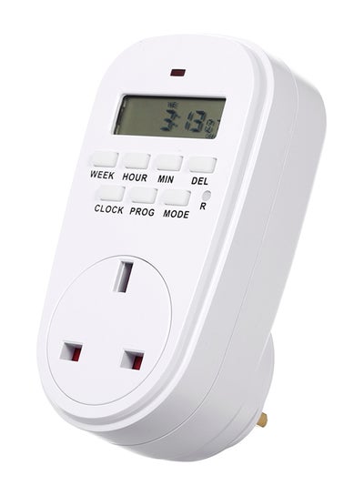 Digital Switch Socket Timer White 19 X 9 X 10centimeter price in Saudi ...