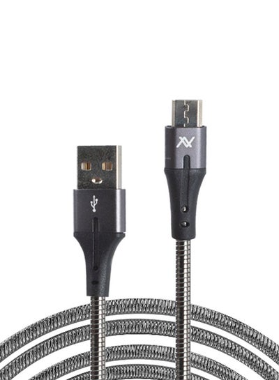 سعر USB To Type C Metal Cable With Connectors Silver/Black فى مصر | نون ...