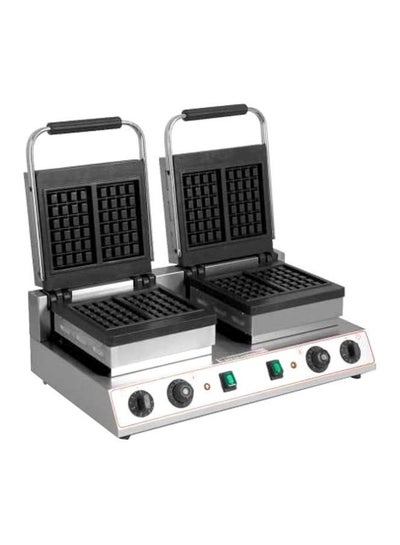Double Waffle Baker Machine 3.2KW 3.2 kW HWB-2S Silver/Black price in ...