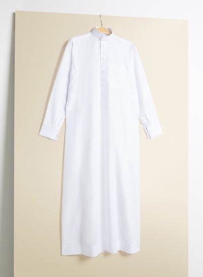 Long Sleeves Kandora White price in Saudi Arabia | Noon Saudi Arabia ...