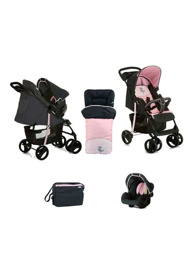 Shopper SLX Buggy Stroller Travel System With Bumper Bar - Pink/Black ...