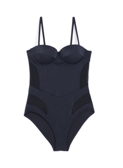 سعر Mesh Panel Swimsuit Black فى السعودية | نون السعودية | كان بكام