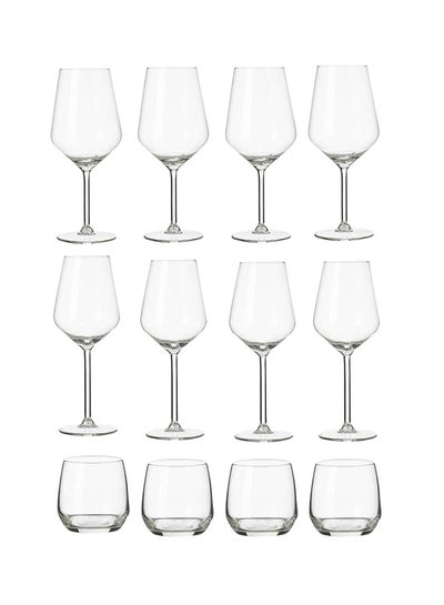 12-Piece Classic Glass And Goblet Set Clear 0.27Liters price in Egypt ...