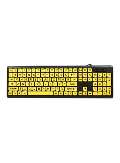 USB Wired Keyboard Black/Yellow price in Saudi Arabia | Noon Saudi ...