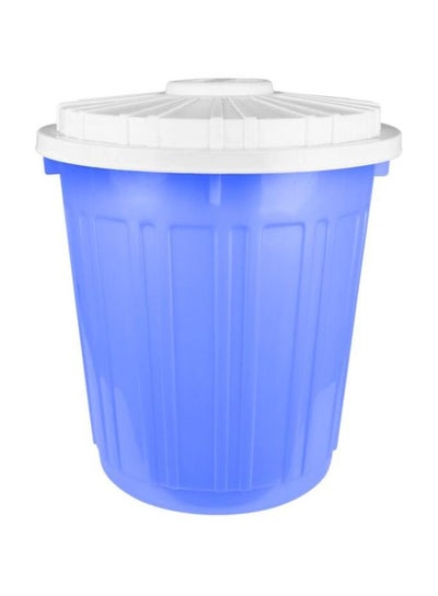 Laundry Bucket With Lid Blue and White 45Liters price in Egypt | Noon ...