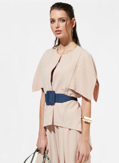 High-Low Open Jacket Beige price in Saudi Arabia | Noon Saudi Arabia ...