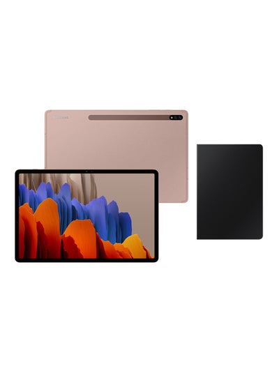 Galaxy Tab S7 11-Inch, 6GB RAM, 128GB, Wi-Fi, Mystic Bronze With Cover ...