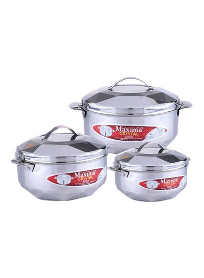 3-Piece Stainless Steel Hot Pot Silver price in Saudi Arabia | Noon ...