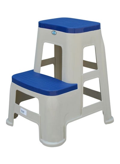 Plastic Step Stool Blue/White 54x48x60cm price in UAE | Noon UAE | kanbkam
