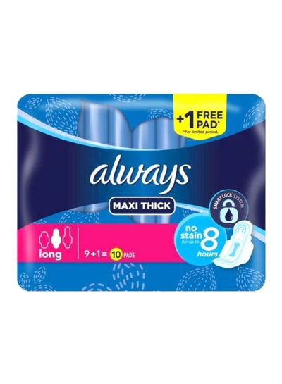10-Piece Thick Long Sanitary Pad White Maxi price in Egypt | Noon Egypt ...