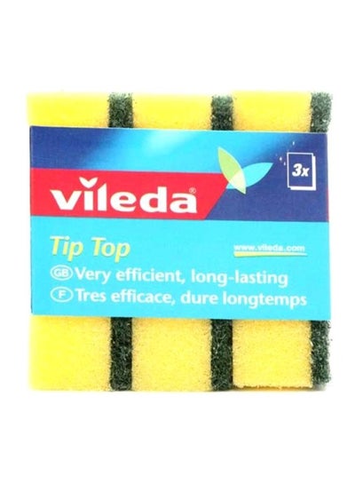 Set Of 3 Tip Top Sponge Yellow/Green price in UAE | Noon UAE | kanbkam
