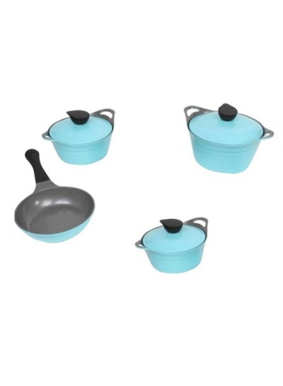 7-Piece Cookware Set Blue/Black price in Saudi Arabia | Noon Saudi ...